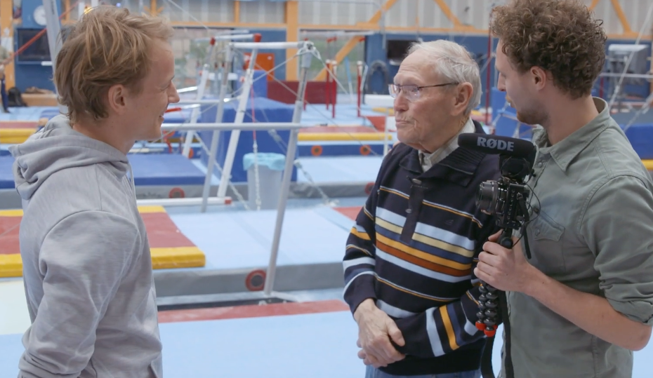 Lief: Opa van Tim ontmoet zijn grote held Epke Zonderland